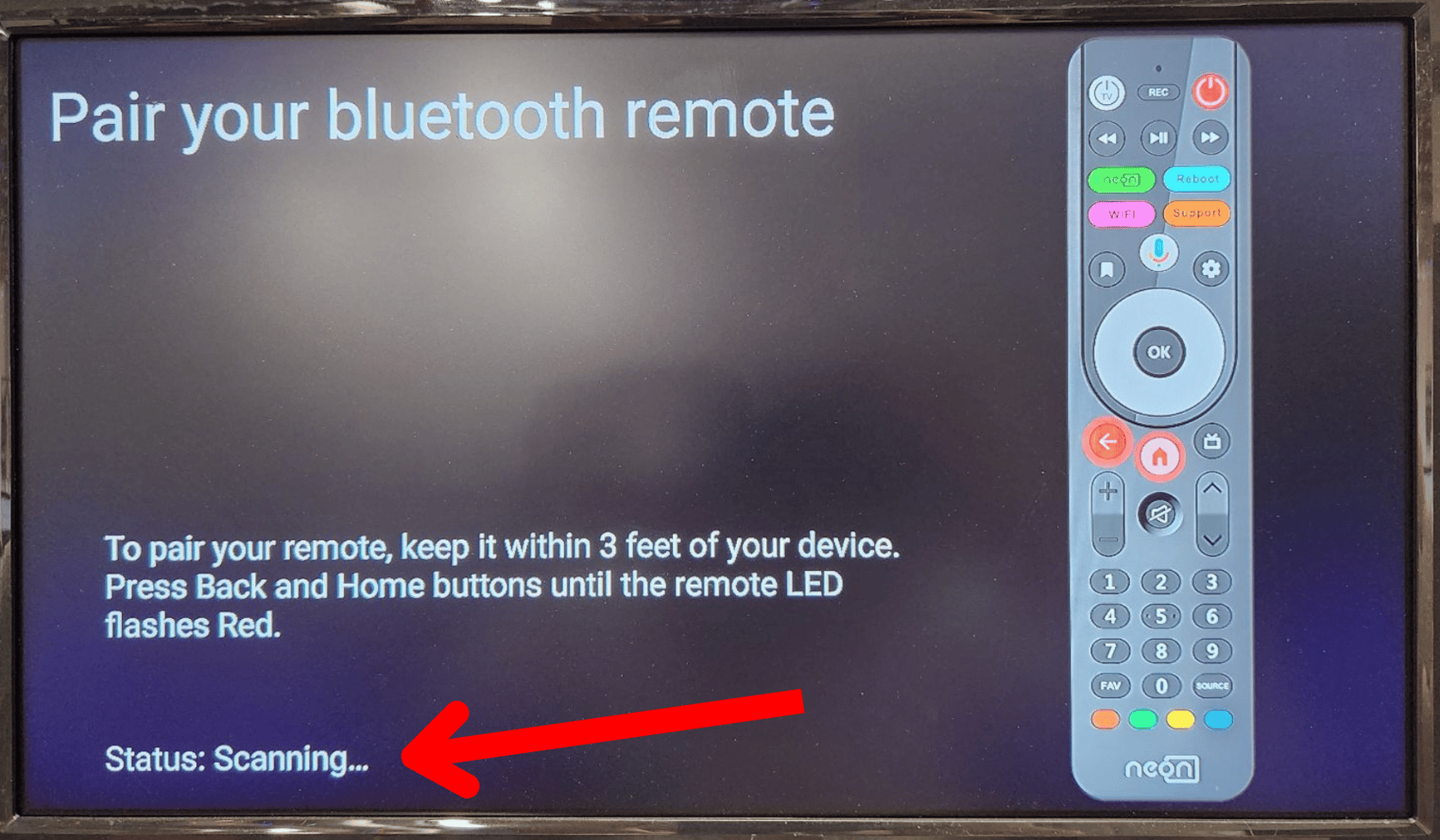 Re-pairing Your Neon NG1 Remote