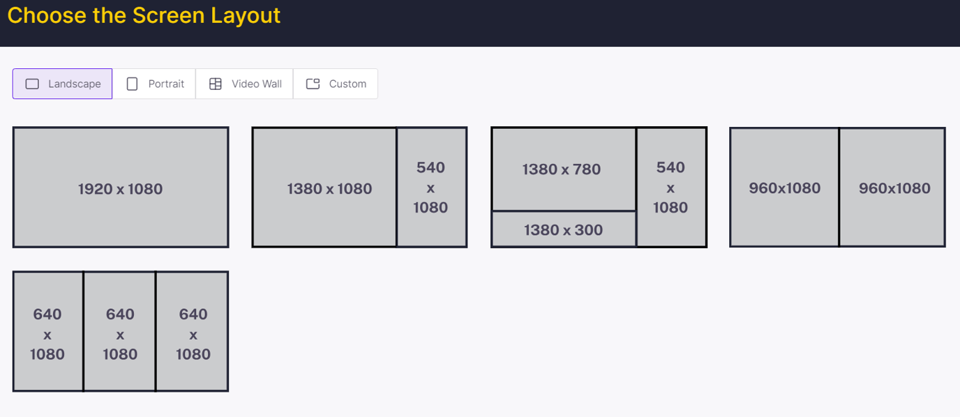 Publish content to your screens